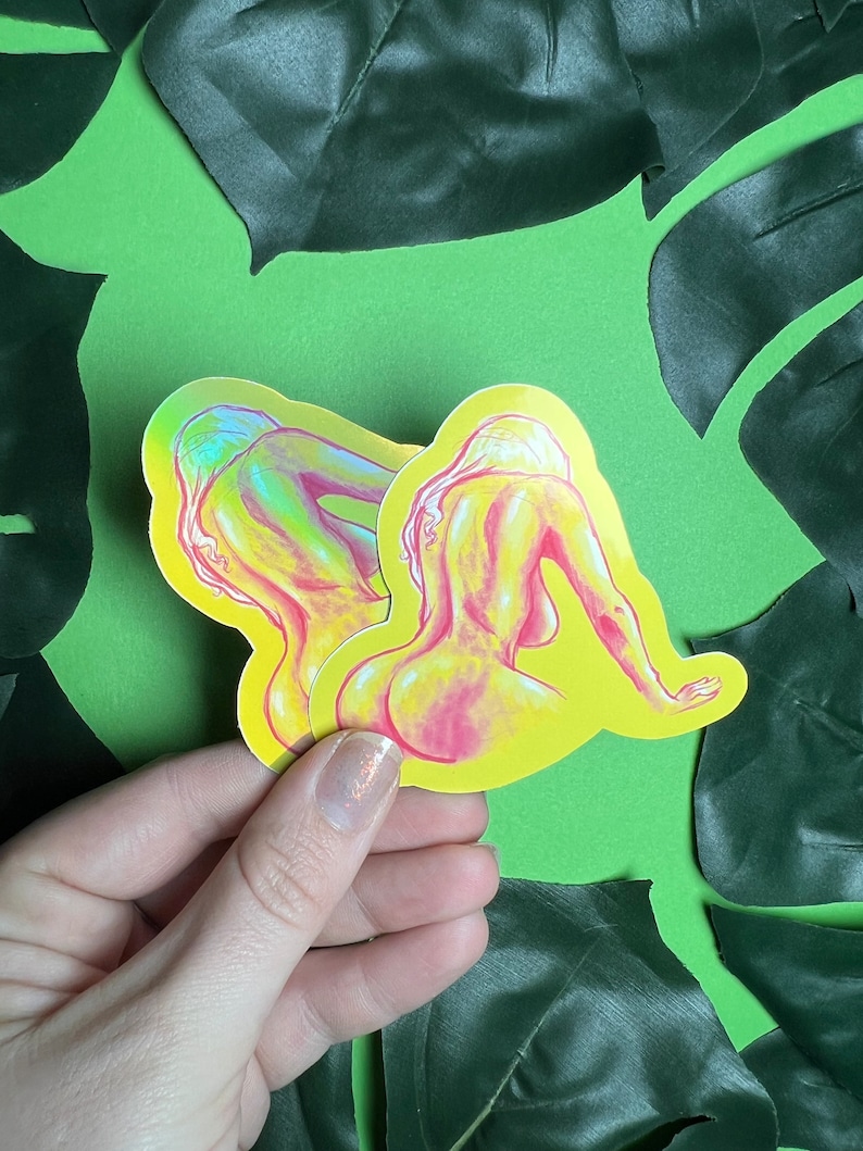 Booty Sticker 3 Inch, Nude, Woman, Butt, Lady, Vinyl, Glossy ...