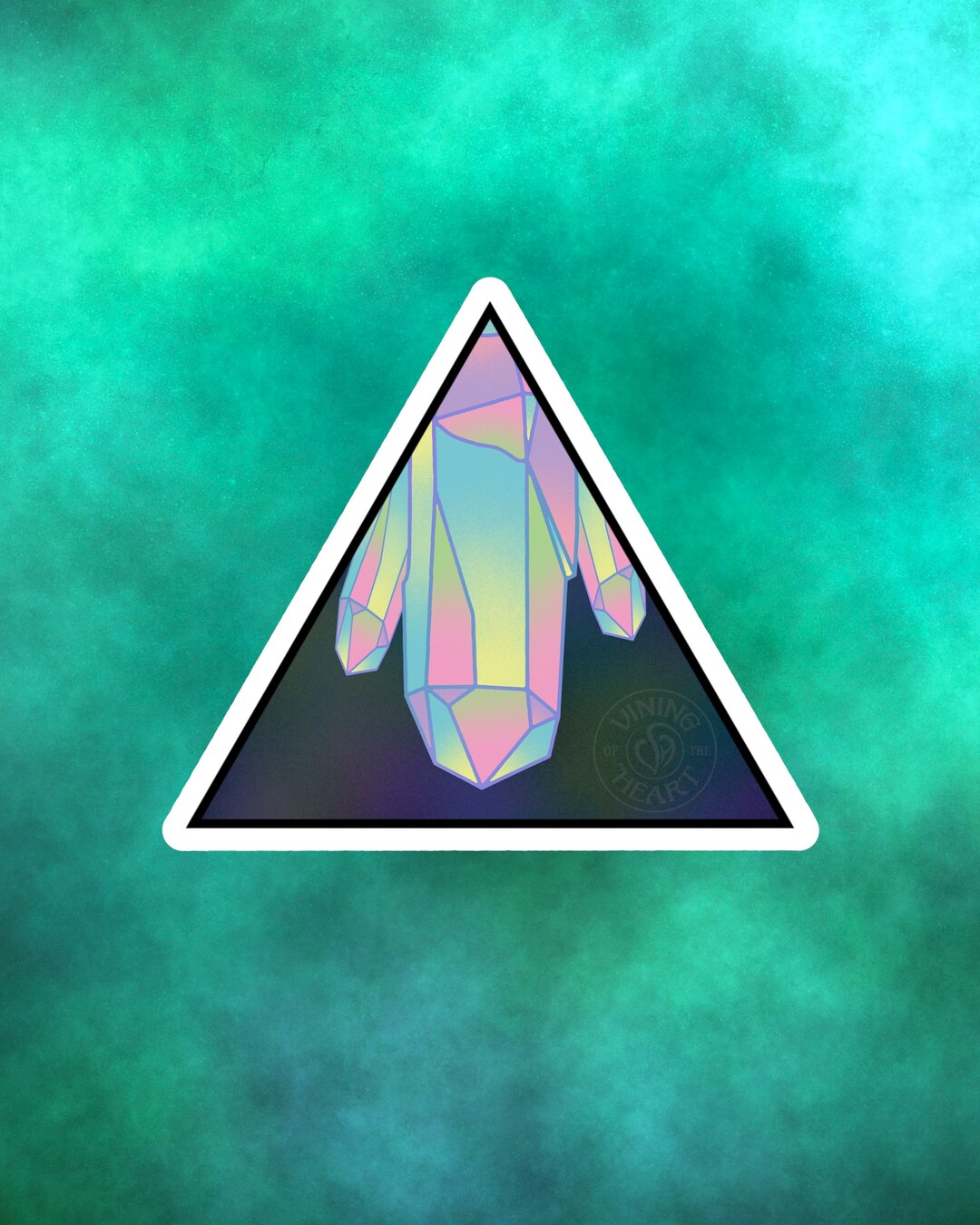 Triangle Crystal Digital Art Download, PNG, PDF, Abstract, Diamond, Gem ...