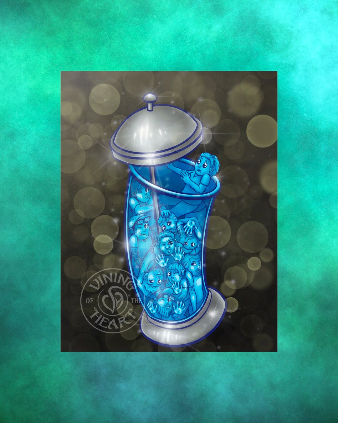 Barbicide Spill Poster Digital Art Download, PNG, PDF, Barber ...