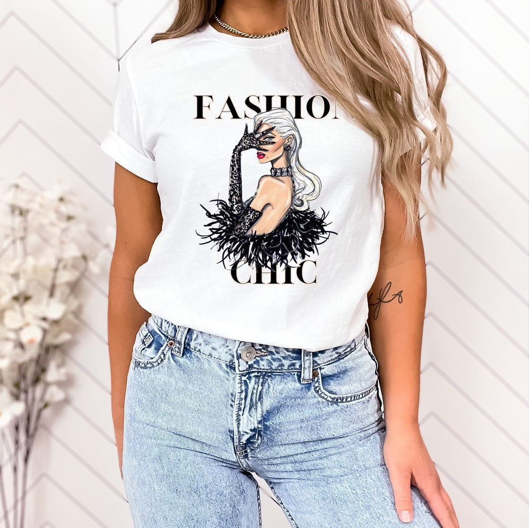 Luxury Designer T-shirt for Women High Fashion Glamour Shirts Cute ...