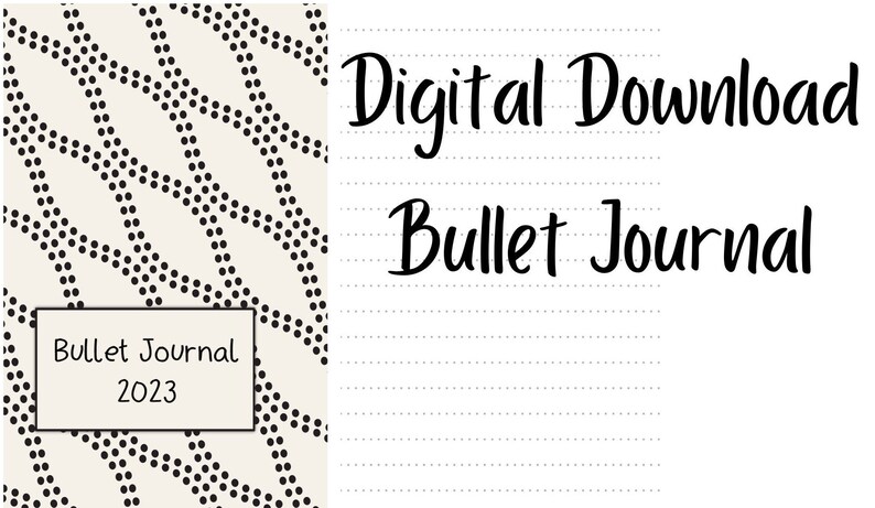 Digital Download - Bullet Journal - Etsy