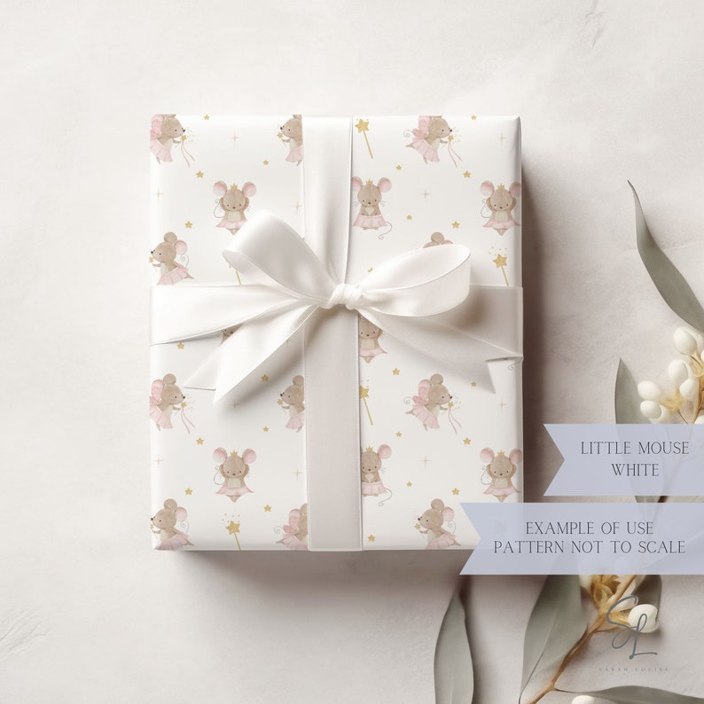 Cute Watercolor Ballerina Mouse Surface Seamless Repeating Pattern ...