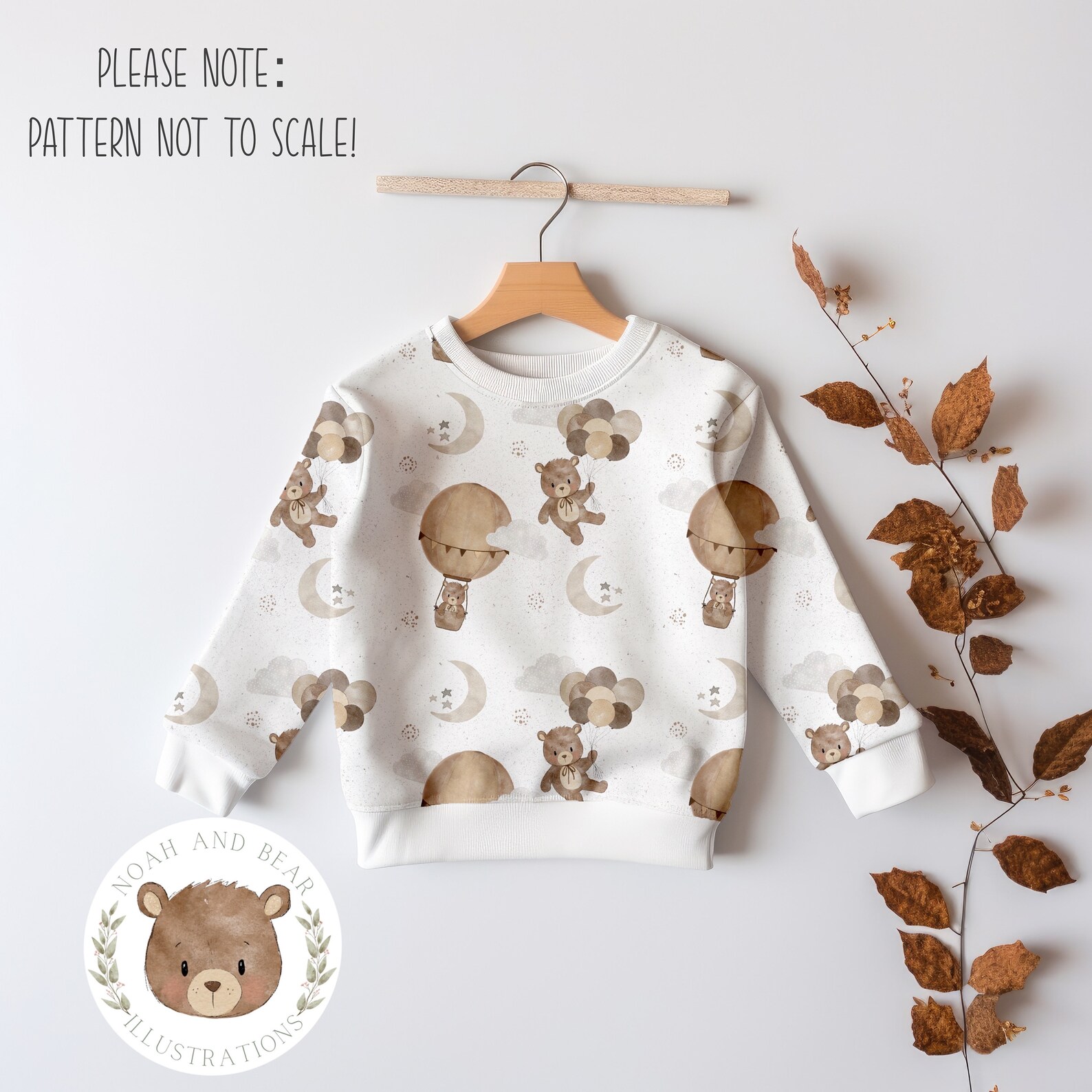 Teddy Bear Seamless Pattern Digital Paper, Boho Teddy Repeat Pattern ...