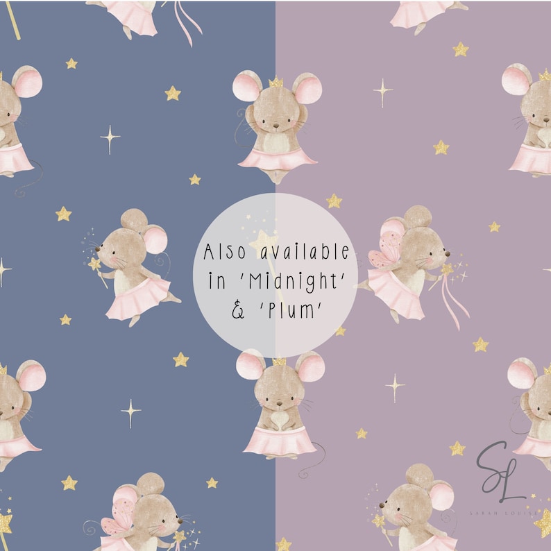 Cute Watercolor Ballerina Mouse Surface Seamless Repeating Pattern ...