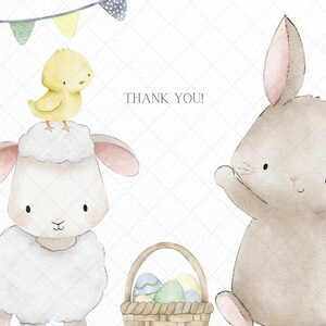 Cute Clipart Baby Easter Animal Watercolor PNG, Watercolor Easter Egg ...