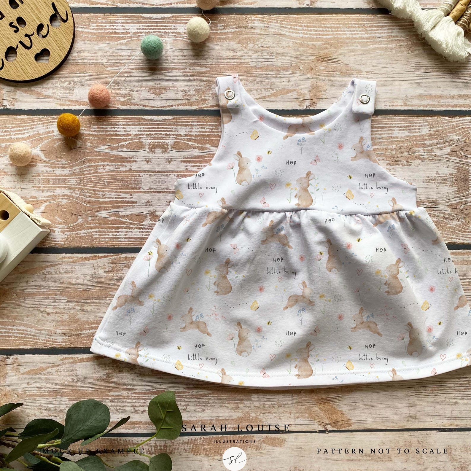 Cute Watercolour Spring Easter Bunny Surface Seamless Repeating Tile ...