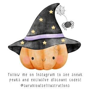 Cute Kids Watercolor 1st Halloween Party Art PNG Digital Clipart ...