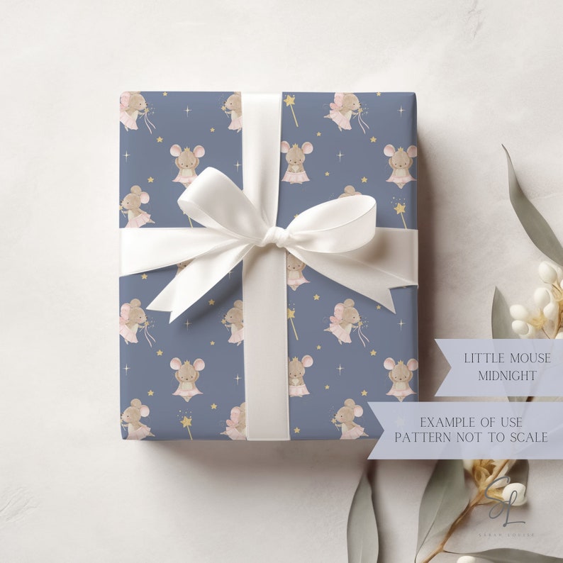 Cute Watercolor Ballerina Mouse Surface Seamless Repeating Pattern ...