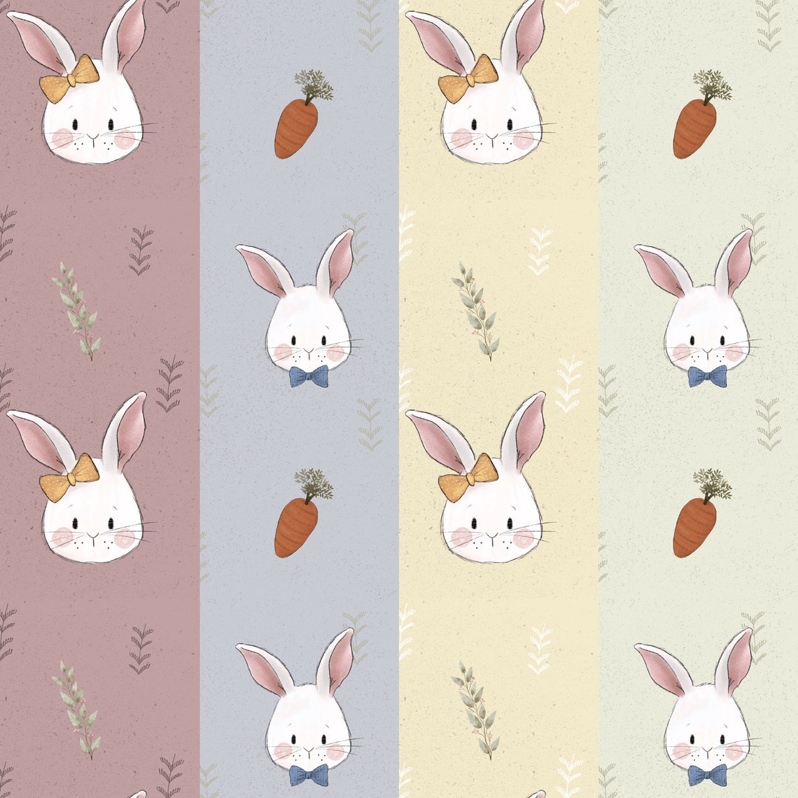 Cute Bunny Easter Rabbit Clipart PNG Transparent Background, Easter ...