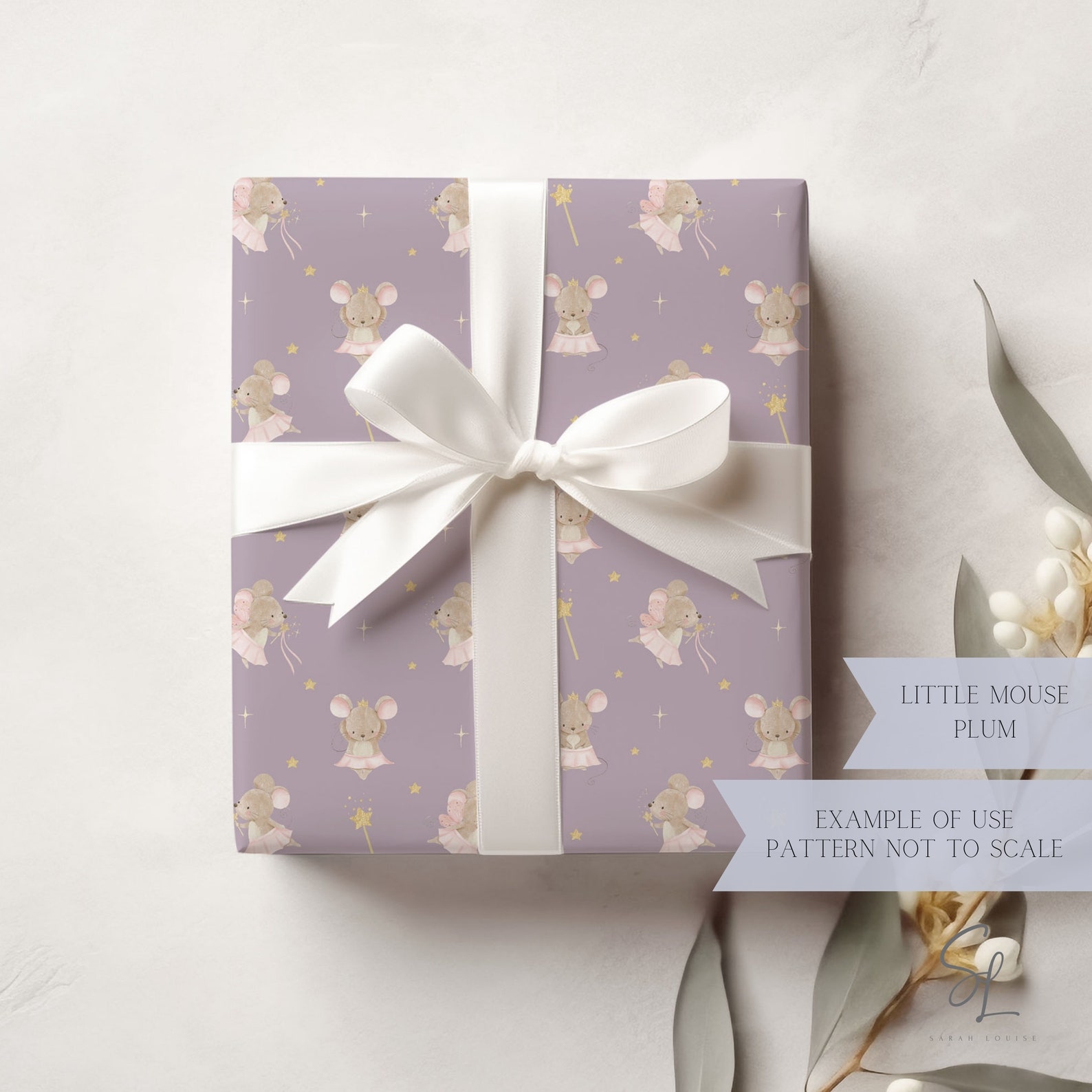 Cute Watercolor Ballerina Mouse Surface Seamless Repeating Pattern ...