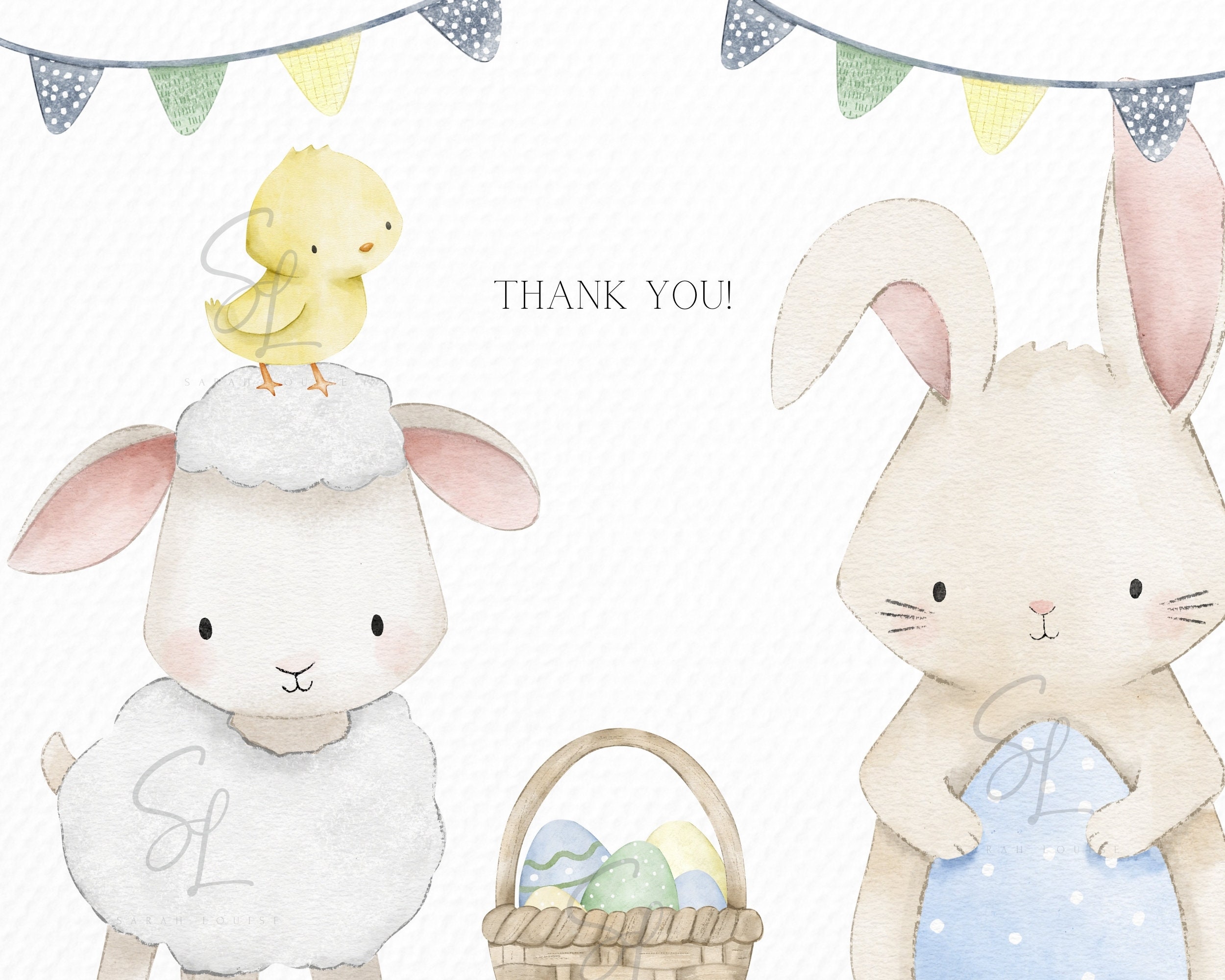 Cute Clipart Baby Easter Animal Watercolor PNG, Watercolor Easter Egg ...