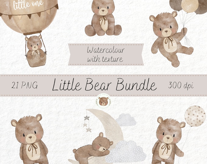 130+ High Quality Teddy Bear Clipart Bundle , Baby Shower for Newborns ...