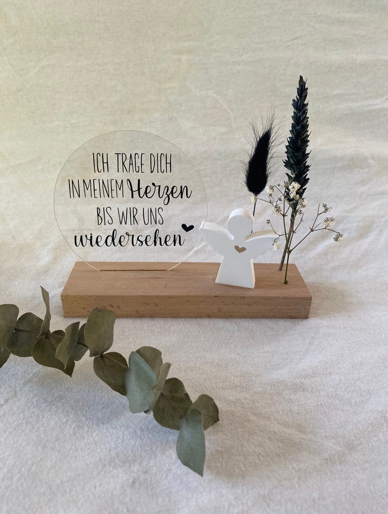 Trauergeschenk, Geschenk Trauerfeier, Geschenk Beerdigung, Acrylbild ...