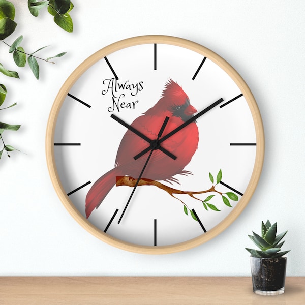 Cardinal Wall Clock - Etsy
