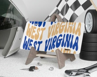 WV West Virginia State Custom License Plate Custom Car - Etsy