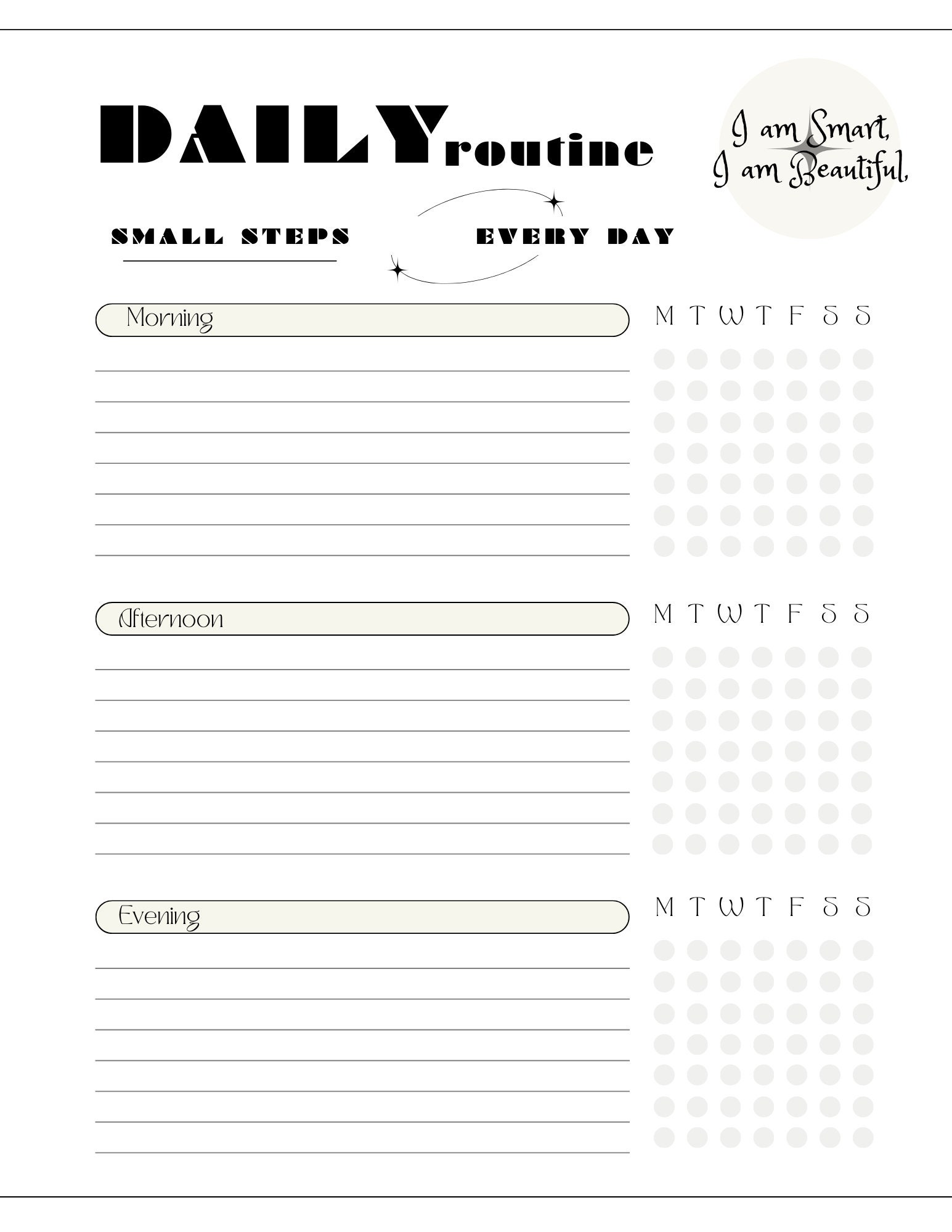 Digital Copy of a Daily Routine Guide Prepare Yourself for Any Upcoming ...