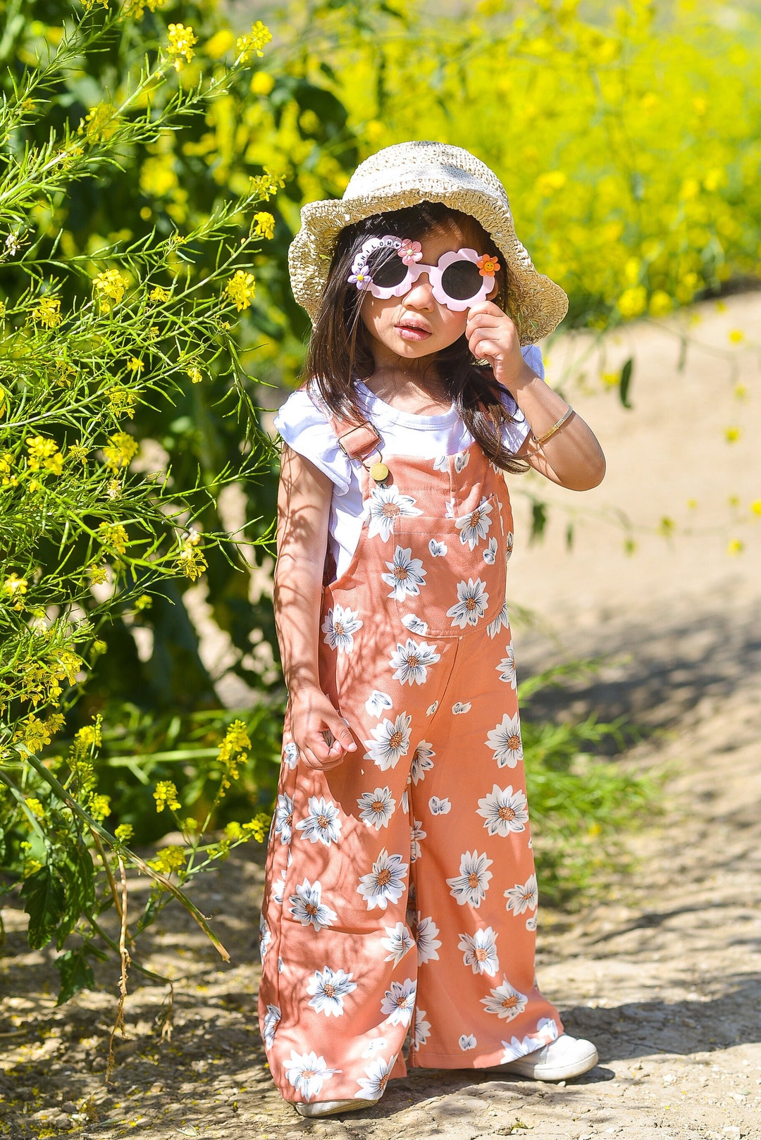 Floral Overalls-kids Spring Outfits Kids Summer Clothing - Etsy