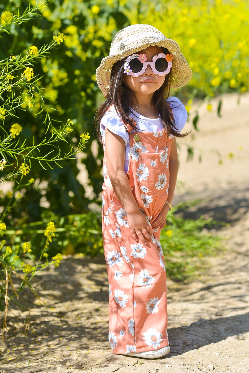 Floral Overalls-kids Spring Outfits Kids Summer Clothing - Etsy