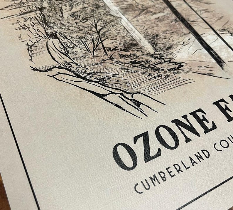 Ozone Falls | Cumberland County, TN | Tennessee Waterfall Art Print 11"x14" - Etsy