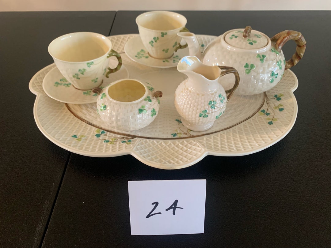 Shamrock Tea Ware Dejeuner Set - Etsy