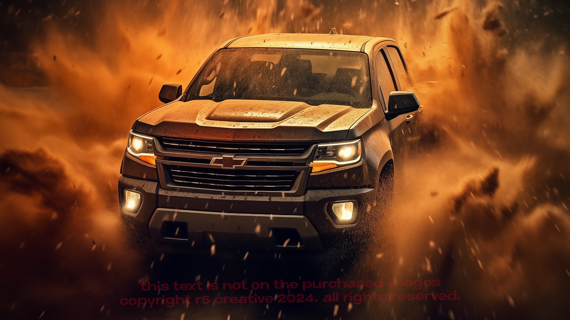 Wallpaper Set: 4 Images Chevrolet Colorado Truck, 4K and HD Resolution ...