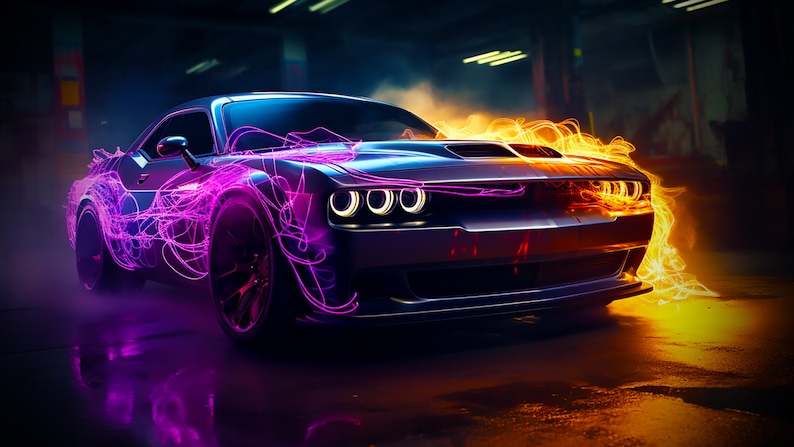 Dodge Challenger Desktop Wallpaper for PC, Mac, Tablet & Phone, INSTANT ...