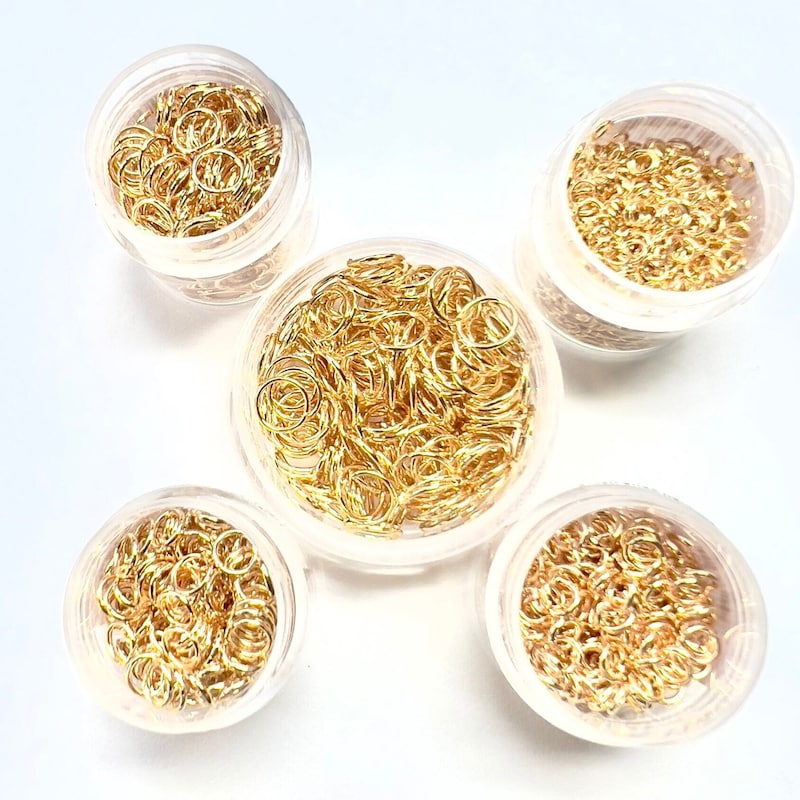 18k Split Rings - Etsy