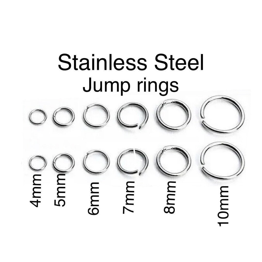 304 Stainless Steel Open Split Rings, Non-tarnishing Sturdy Stainless ...