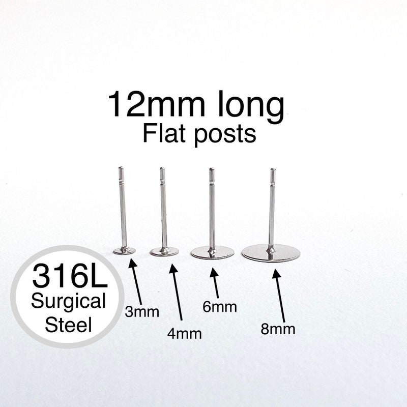 3mm Long Earring Post - Etsy
