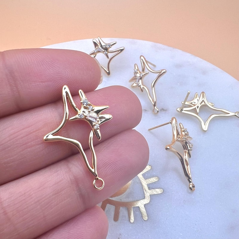 Zircon With Surgical Post - Etsy