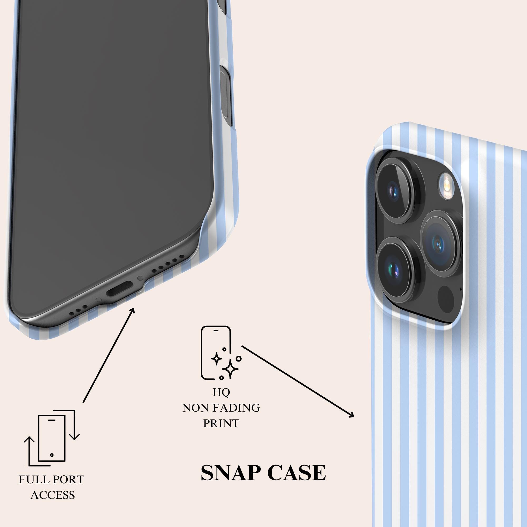 Custom Color Striped Phone Case Retro Minimalist Vertical Lines Magsafe ...