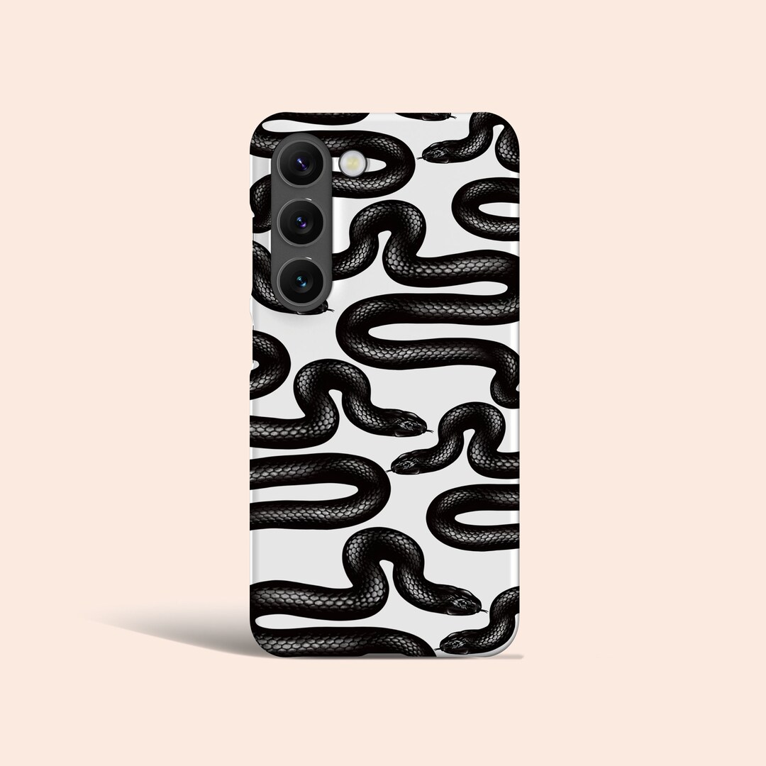 Snake Pattern Phone Case Black Snake Cover Fit for Samsung Galaxy S24 ...