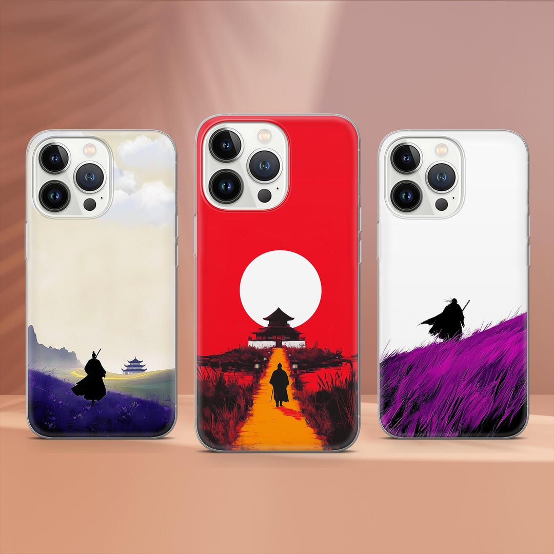 Japanese Samurai Phone Case Warrior Cover Fit for iPhone 17 Pro Max 16 ...