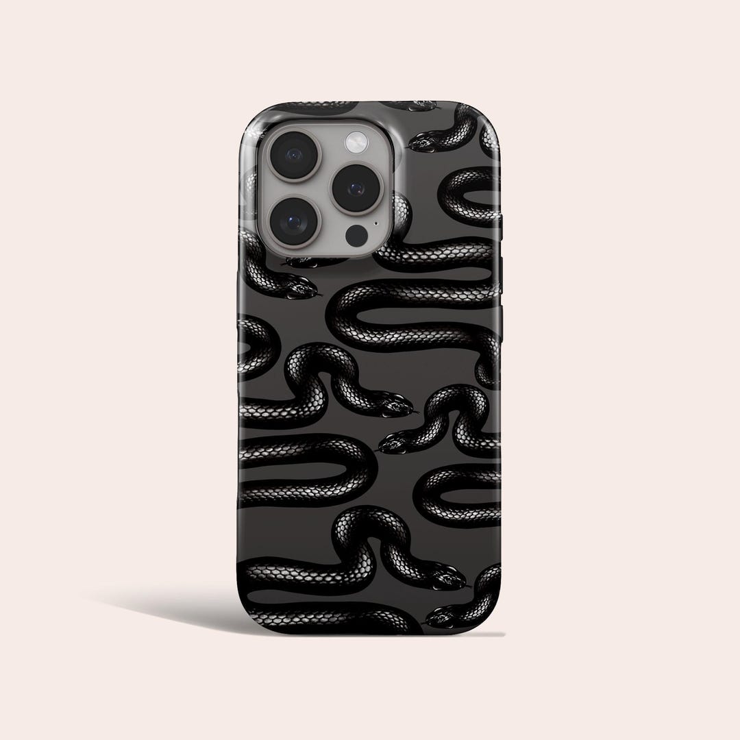 Snake Pattern Phone Case Grey Snake Magsafe Phone Cover Fit for iPhone ...
