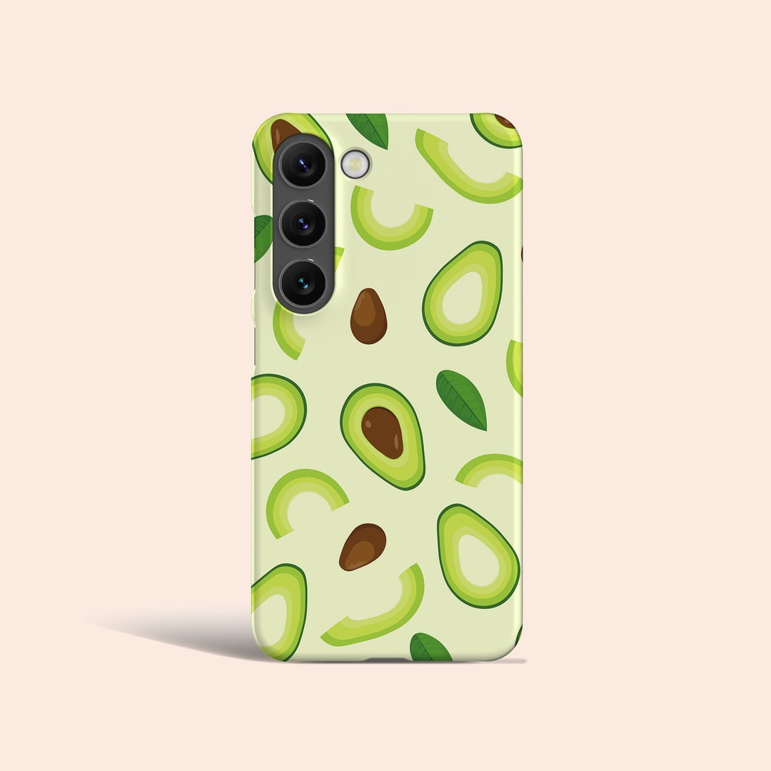 Green Avocado Phone Case Cute Kawaii Fruit Phone Cover Fit for Samsung ...