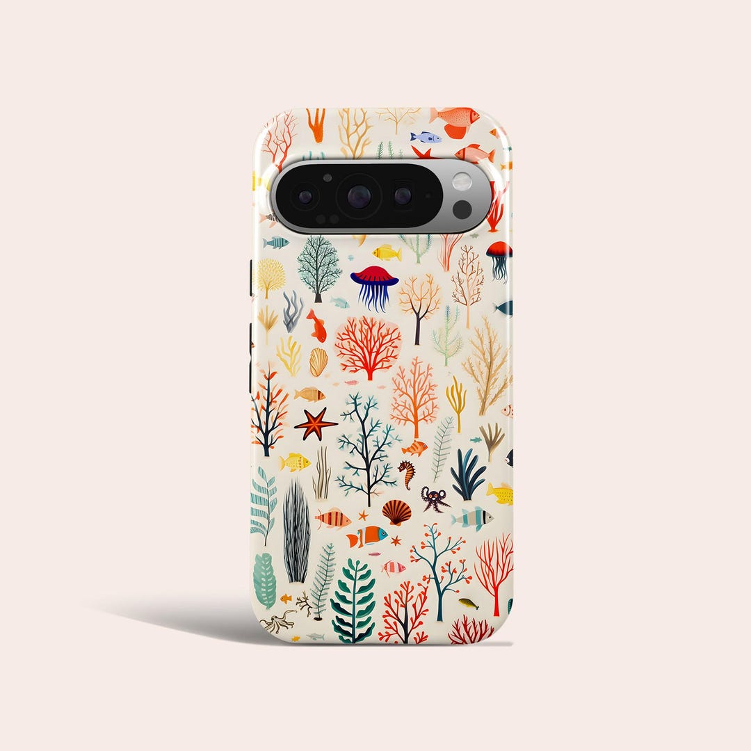 Sea Life Creatures Phone Case Coral Reef Cover Fit for Google Pixel 10 ...