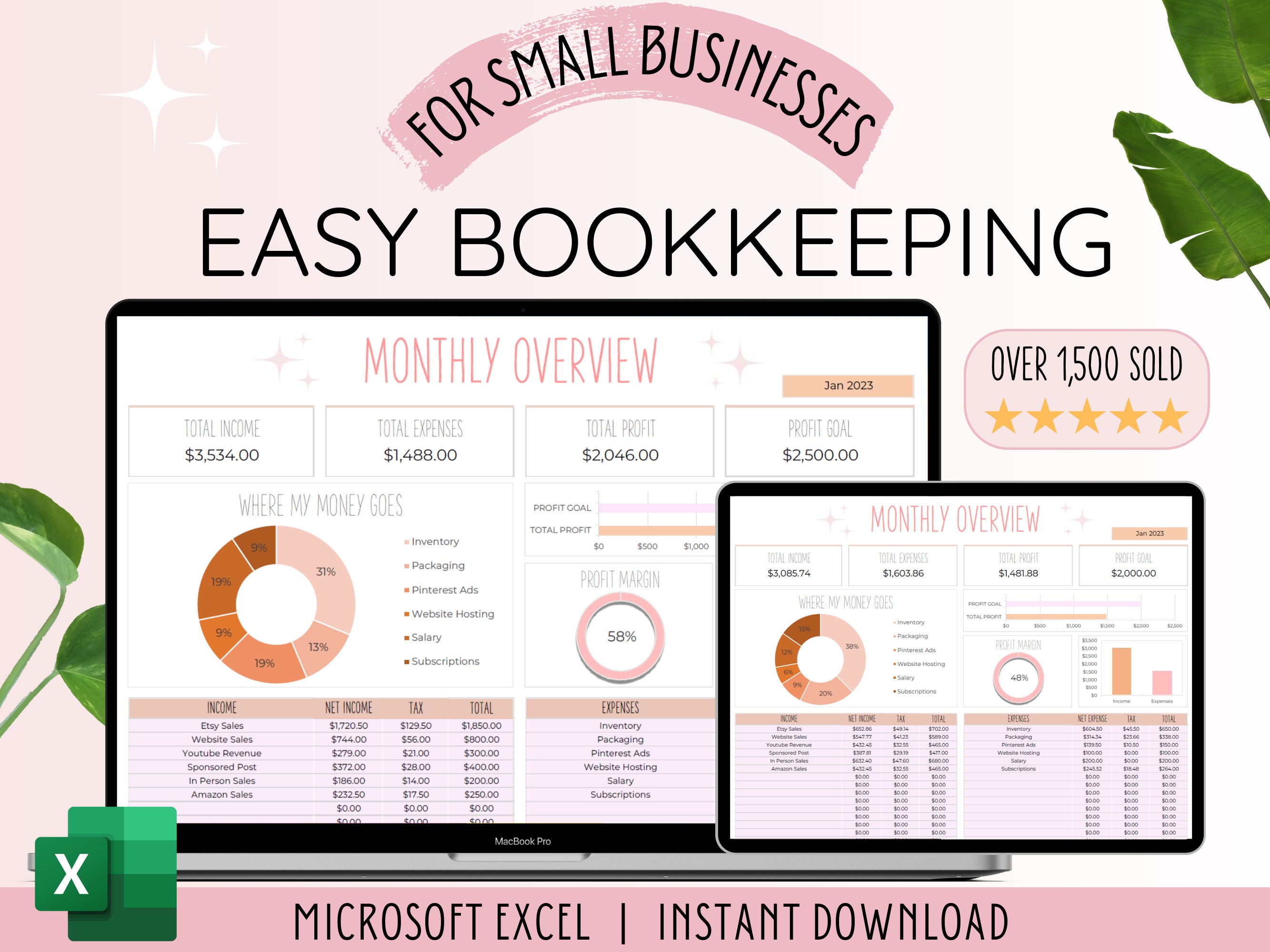 Bookkeeping Templates For Small Business Excel