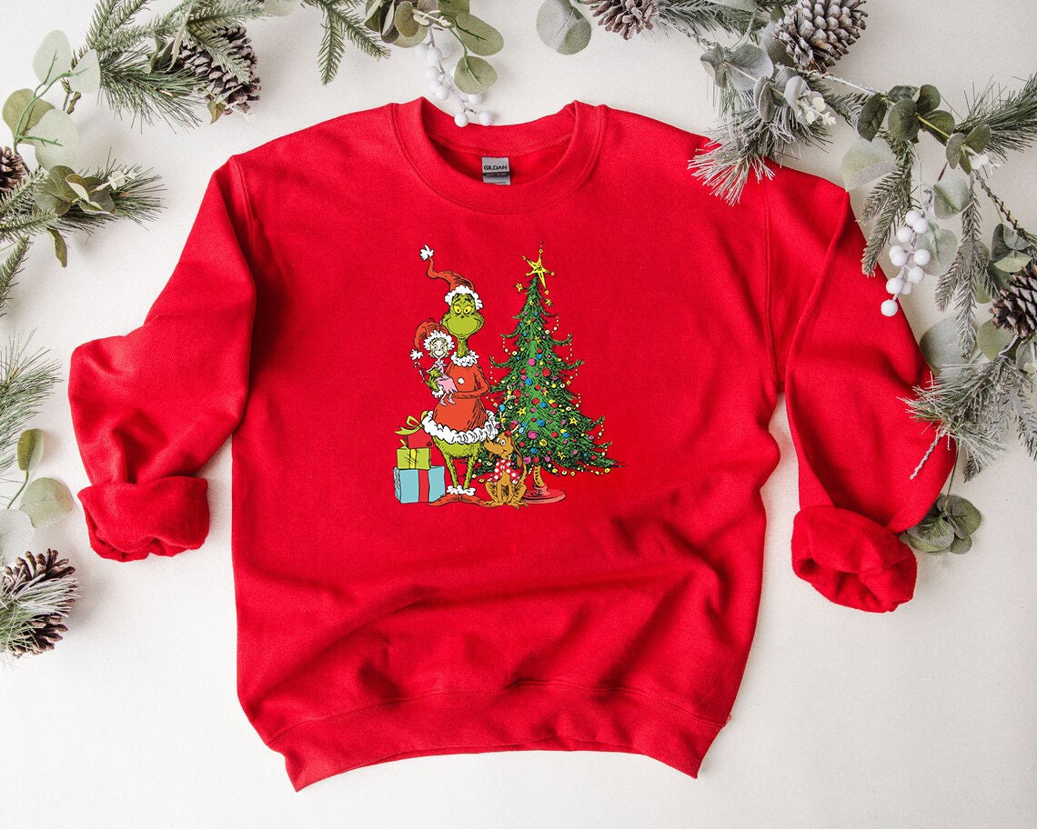 Grinch Christmas Tree SVG, Grinch Family SVG Gift, Funny Grinch PNG ...