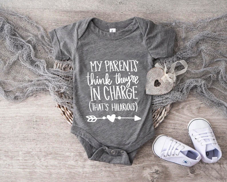 My Parents Think They're in Charge SVG Funny Baby Svg - Etsy