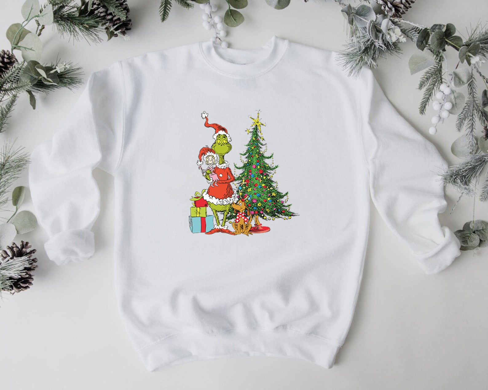 Grinch Christmas Tree SVG, Grinch Family SVG Gift, Funny Grinch PNG ...