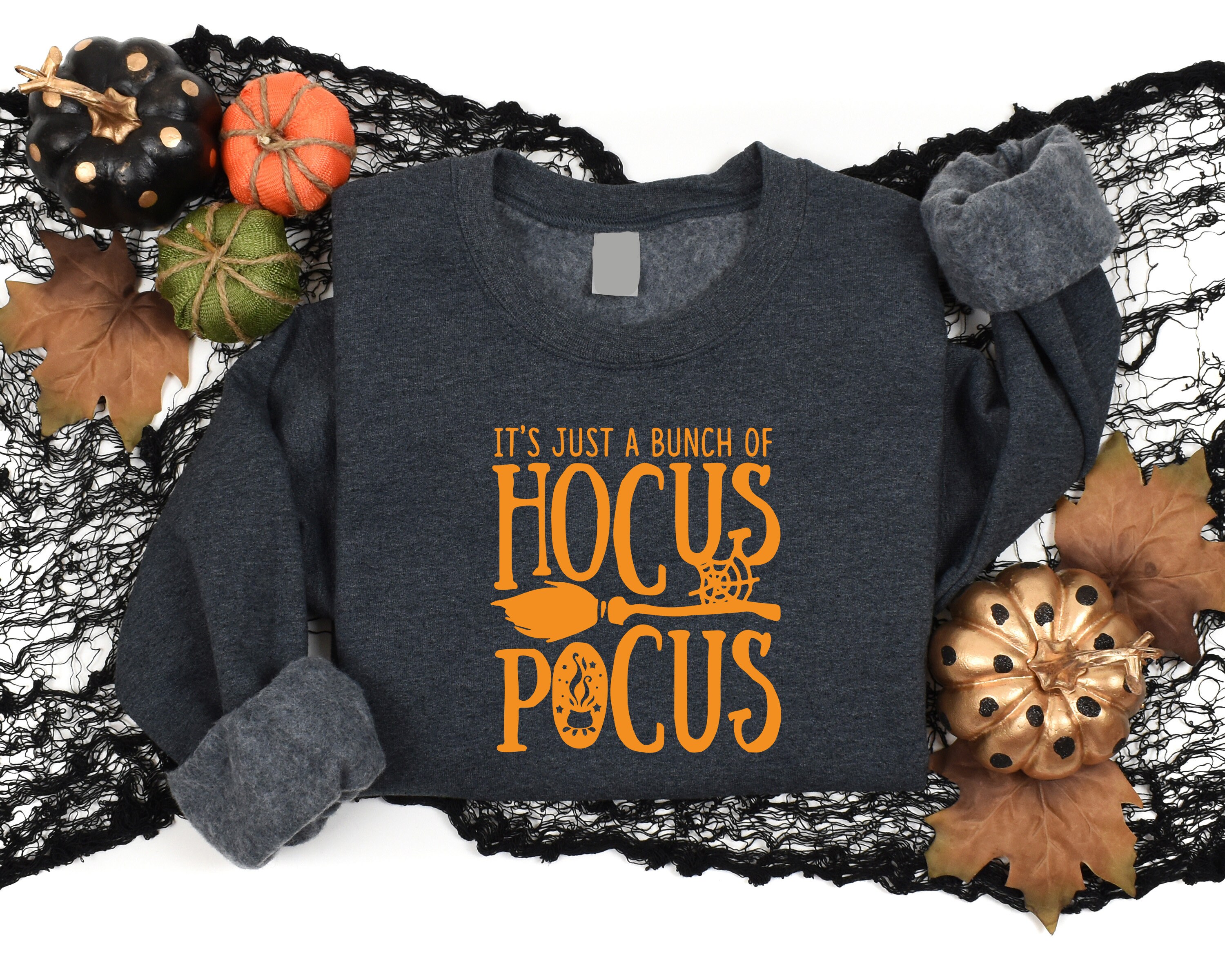 Hocus Pocus With Broom SVG, Hocus Pocus Tee PNG, Happy Halloween ...