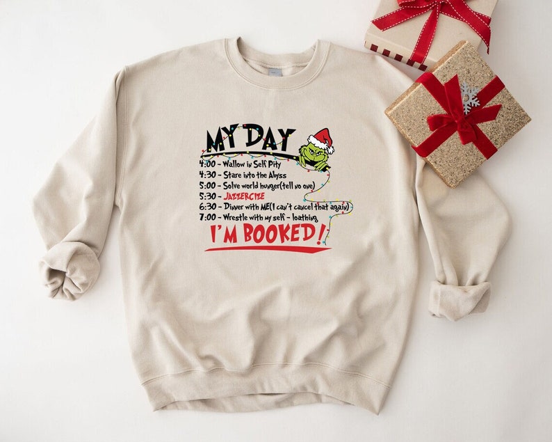 My Day Grinch SVG, Grinch Schedule SVG, Im Booked SVG, Digital Download ...