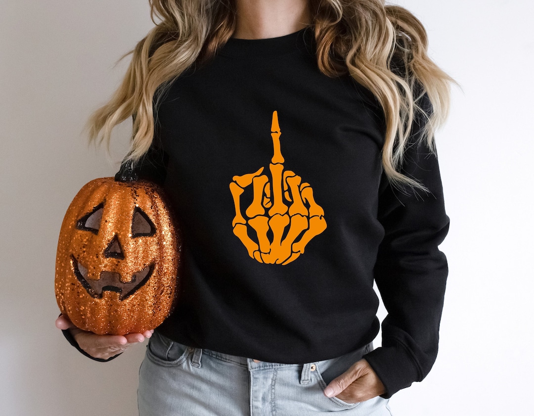 Skeleton Middle Finger Instant Download SVG, PNG, EPS, Halloween ...