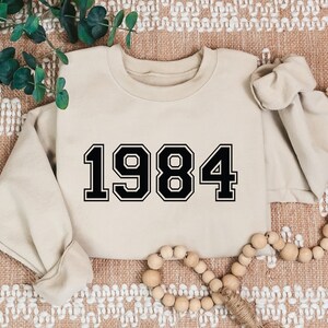 Personalized 1984 SVG, 39th Birthday SVG, 1984 Birth Year Number PNG ...