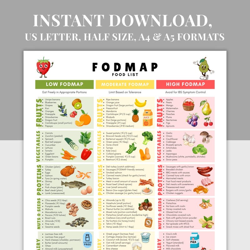 Ibs Food Trackers - Etsy