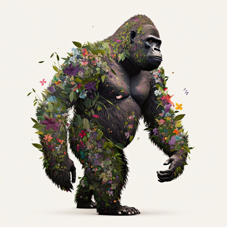 Garden Gorilla Digital Copy - Etsy