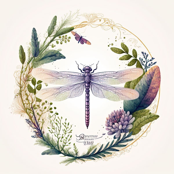 Dragonfly Art Print - Etsy