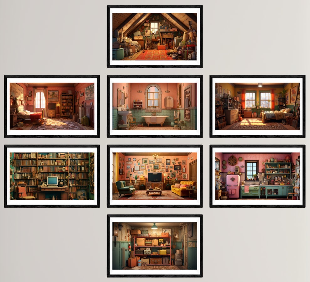 Collage Digital Art: Home is Where Your Stuff is (package of 8 Images ...