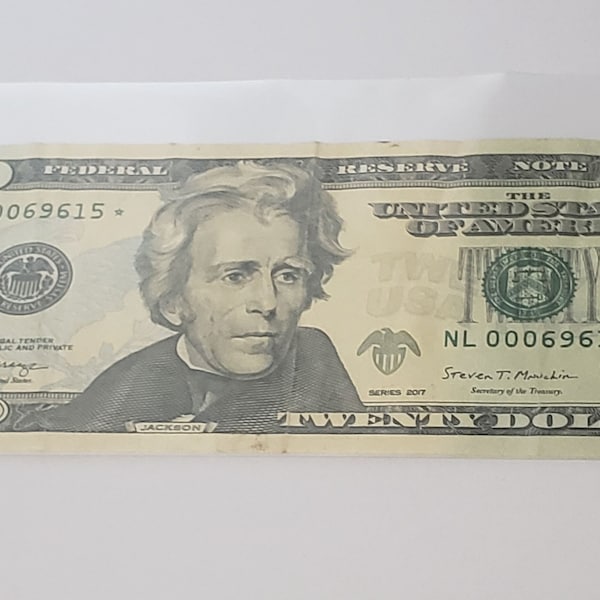 $20 Bill Low Serial Number - Etsy