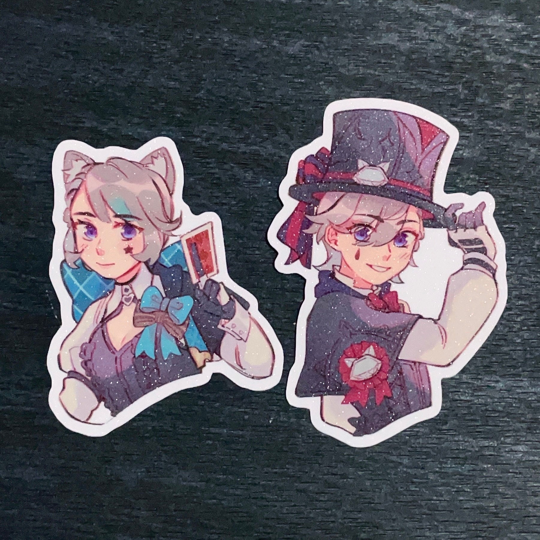 Lyney Lynette Stickers Genshin Impact Etsy